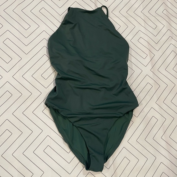 Andie | Swim | Andie Green High Neck One Piece Swimsuit | Poshmark